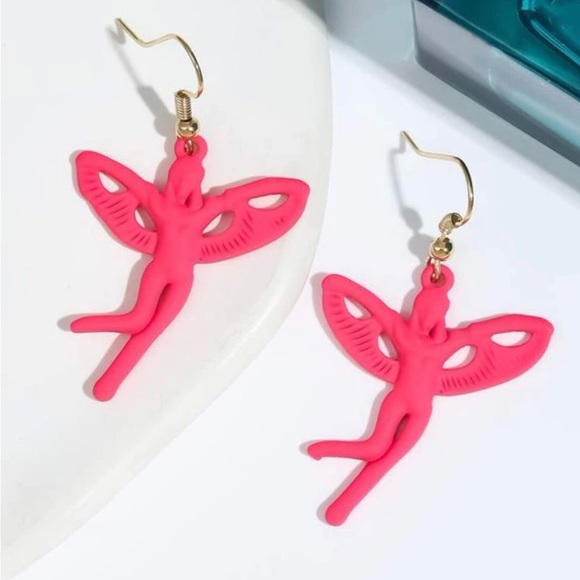 Jewelry | Blushing Fairies Pink Sculpted Dancing Angel Fairy Faerie ...